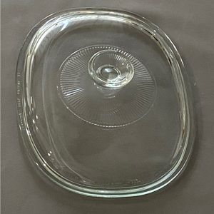 Pyrex | Kitchen | Vintage Pyrex F2c Oval Lid Clear Glass Starburst ...